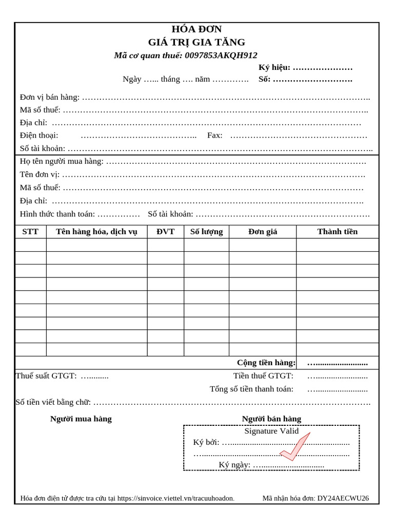 Mau Chung Tu Ke Toan | PDF