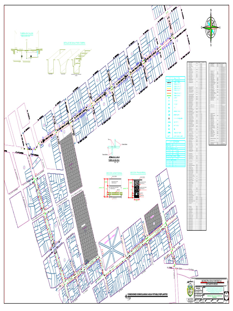 Plano Conexiones Domiciliarias Sap - A0 | PDF