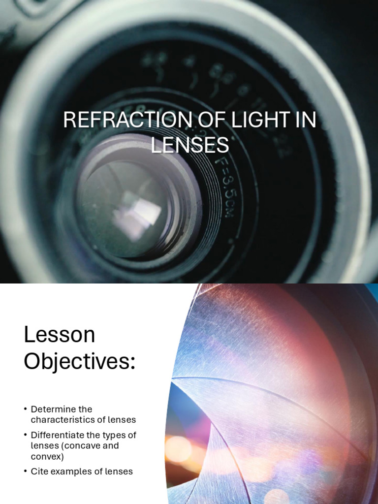 Refraction of Light-1 | PDF | Lenses | Glass Engineering And Science