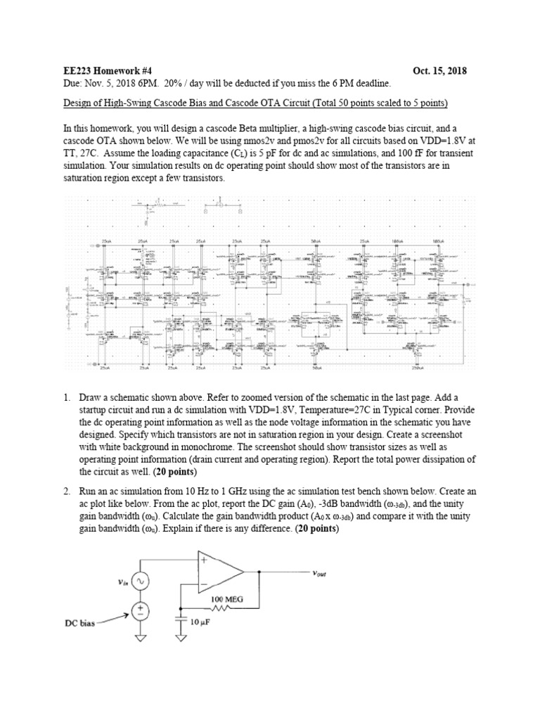 F2018 EE223 Homework#4 | PDF