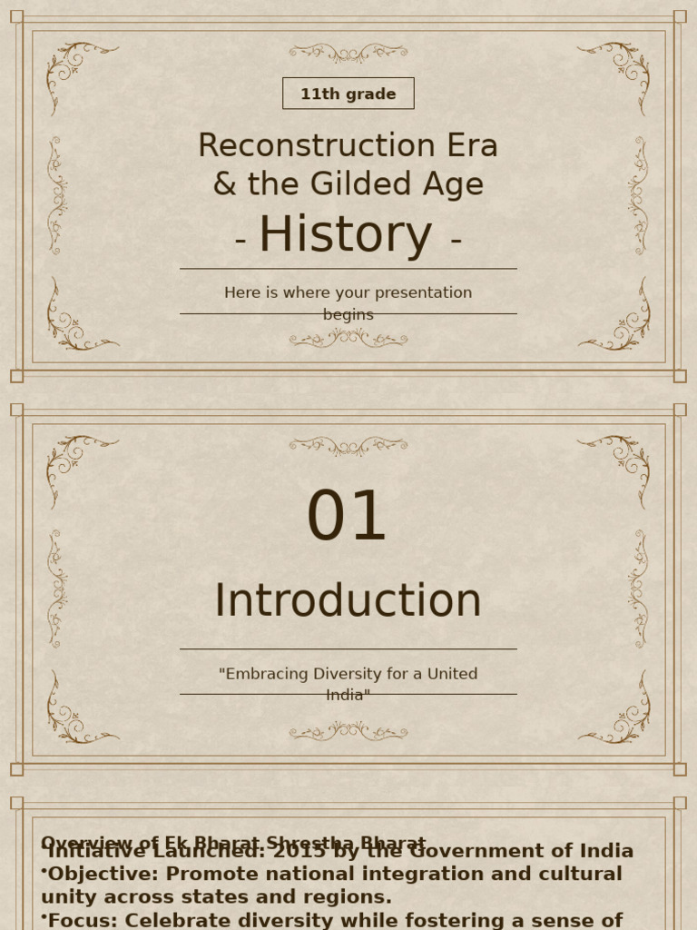 Reconstruction Era and The Gilded Age - History - 11th Grade - by ...