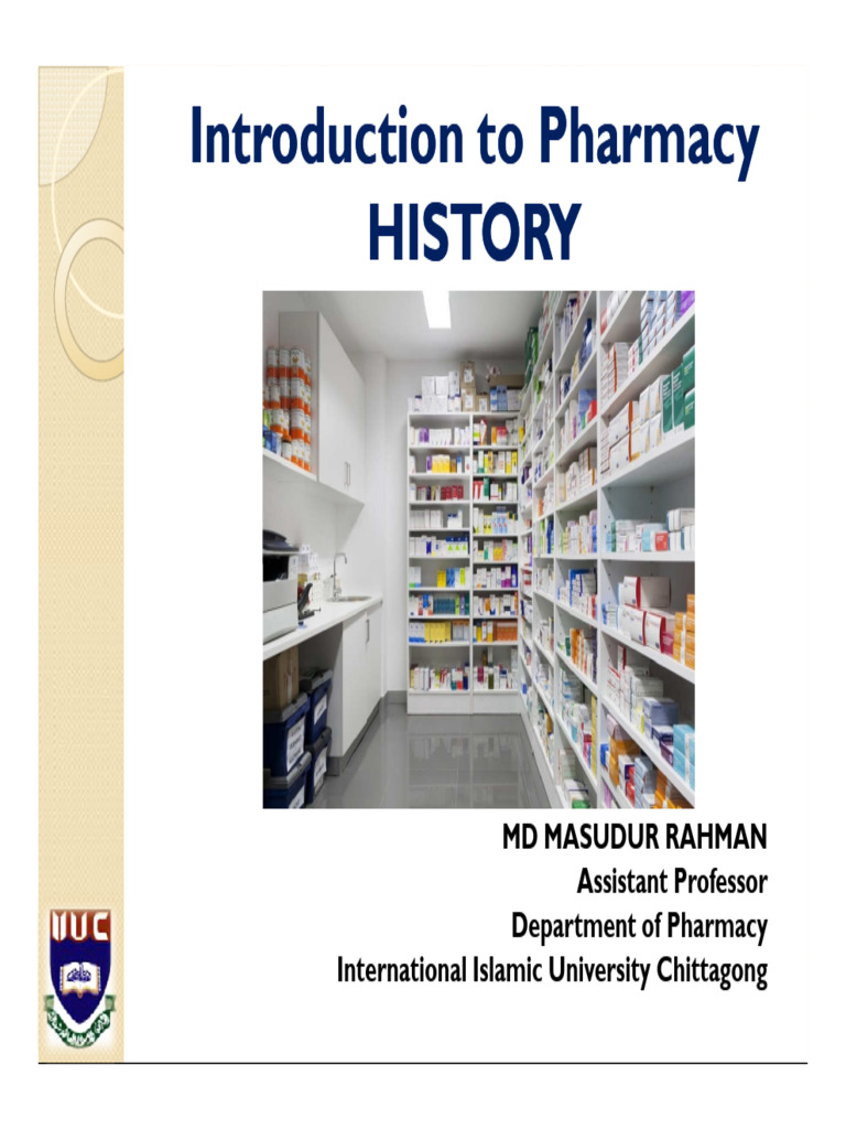 History of Pharmacy | PDF | Pharmacy | Health Care
