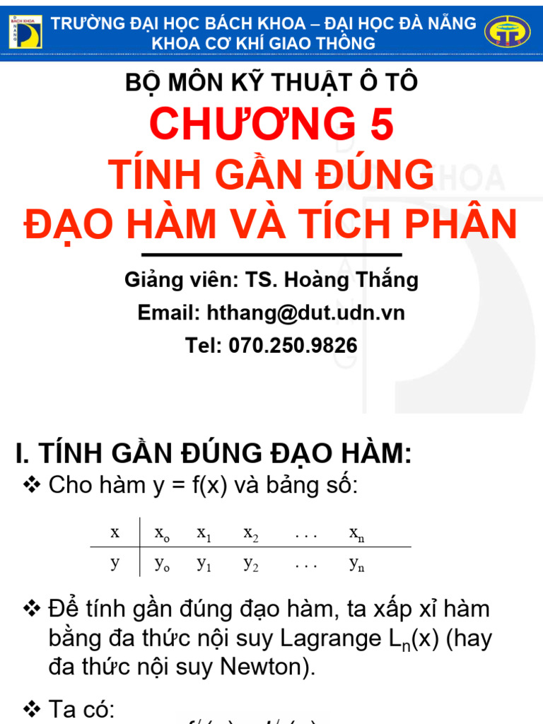 CT-Chương 5 - Tinh Gan Dung Dao Ham Va Tich Phan | PDF