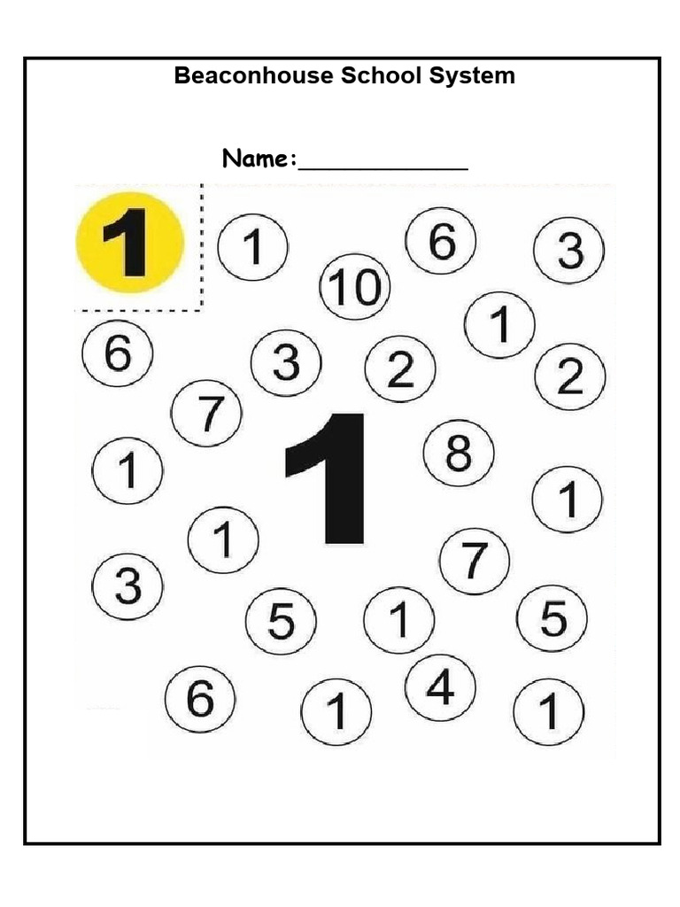 Circle Number 1 | PDF