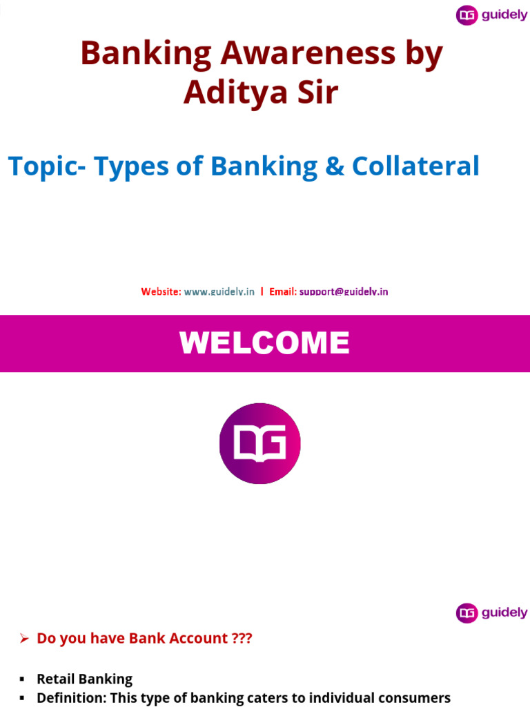 Types of Banking and Collateral | PDF | Loans | Security Interest
