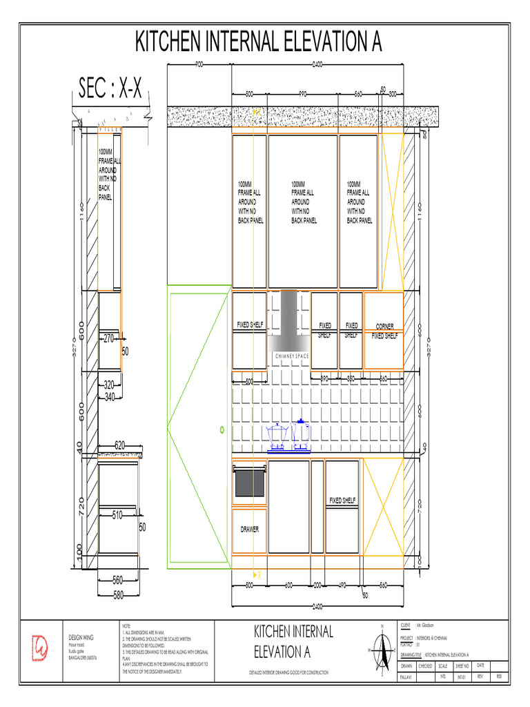 Kitchen Internal Elevation A | PDF | Queensland Heritage Register | Culture Of Queensland