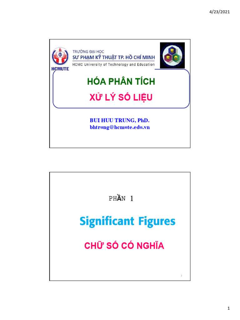 Chap 7. Errors in Analytical Chemistry | PDF