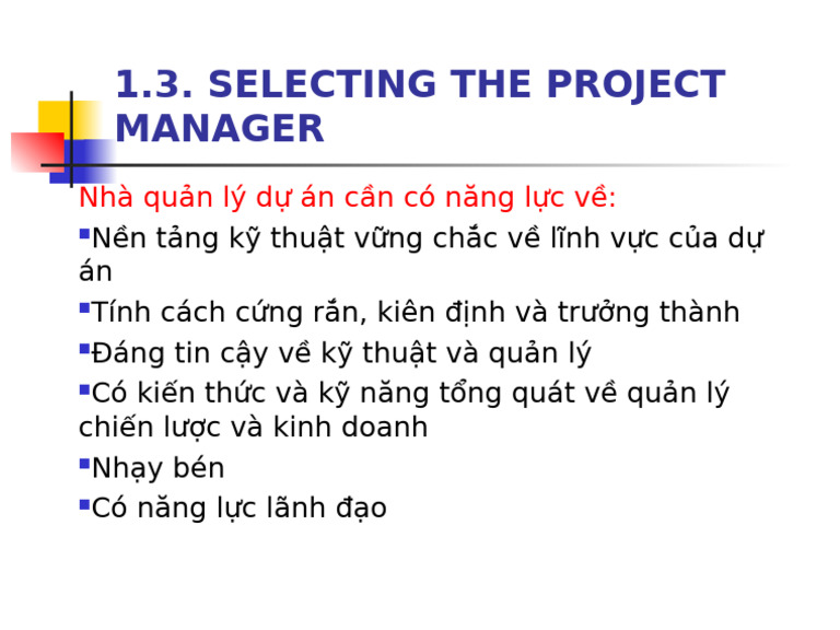 PTM Lec06 Manager | PDF