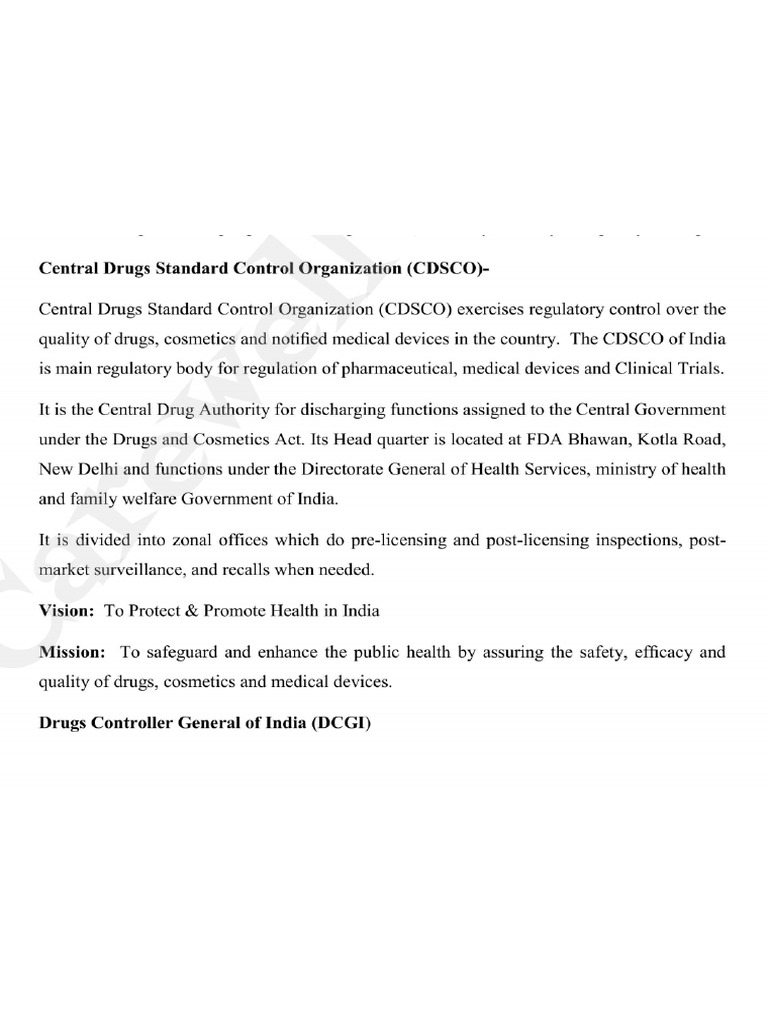 CDSCO | PDF CDSCO | PDF