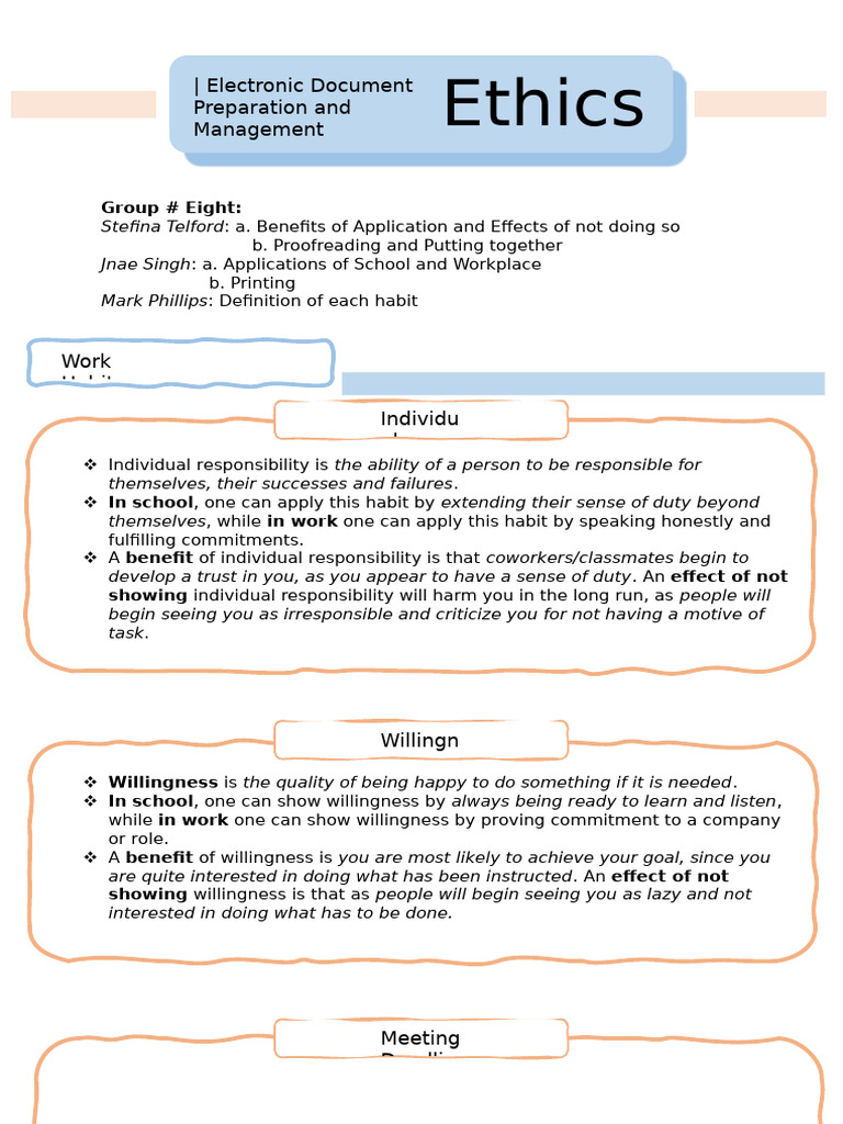 E.D.P.M Group Assignment 2 | PDF | Integrity | Psychology