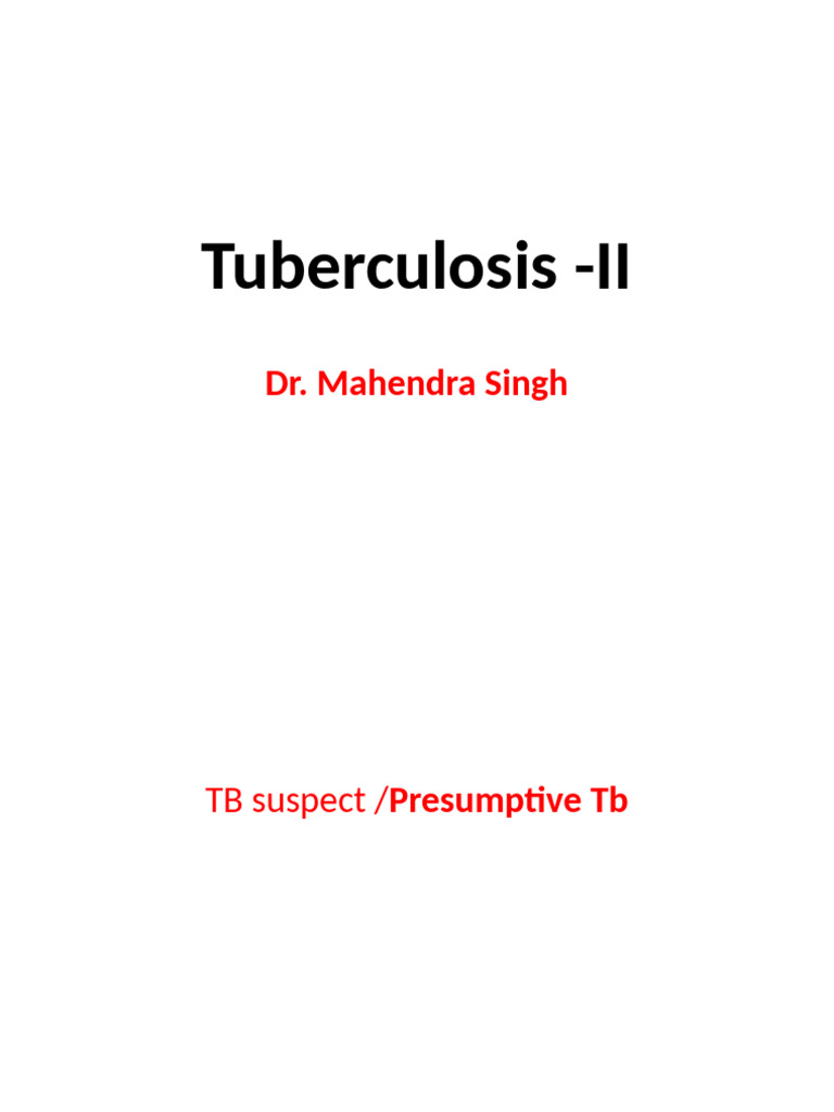 Tuberculosis 2 Pdf Tuberculosis Medicine