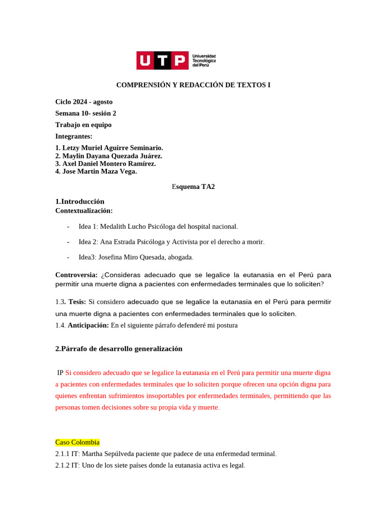 Esquema TA2 KXFYQM Grupo 3 | PDF | Etica social