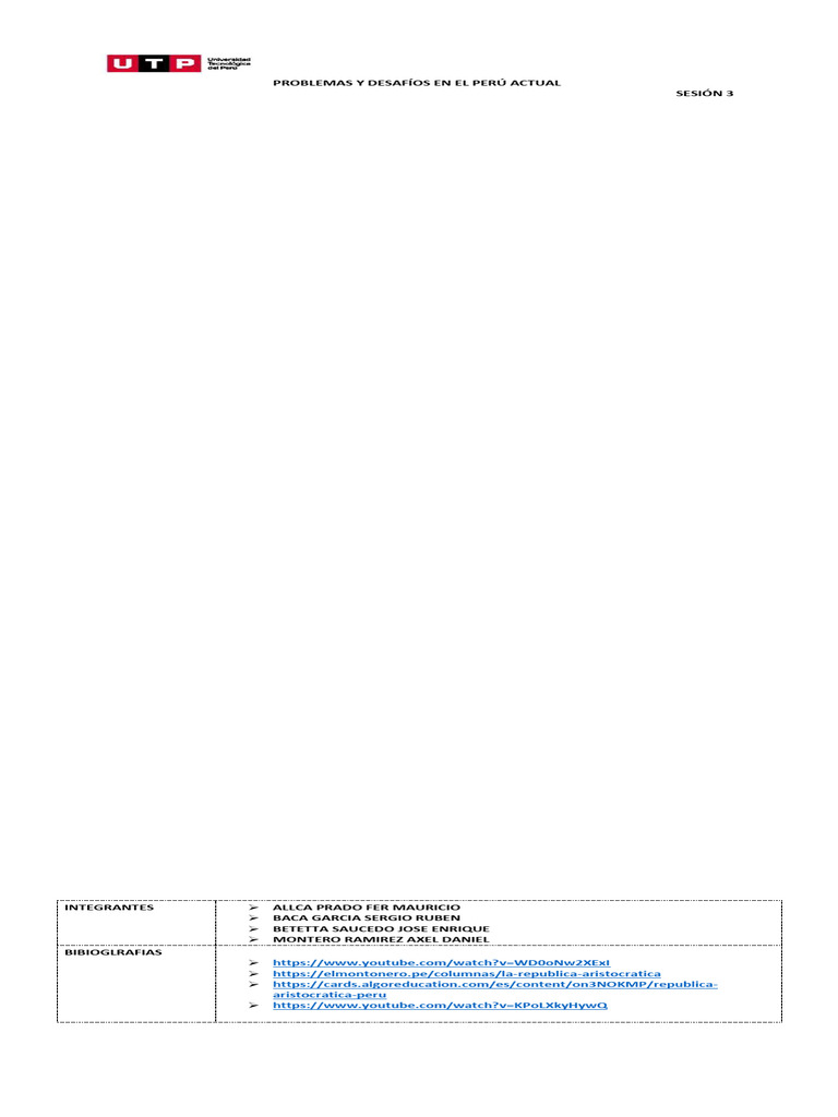 Cambios y Permanencias Políticas, Económicas y Sociales (1895 - 1930) 1 ...