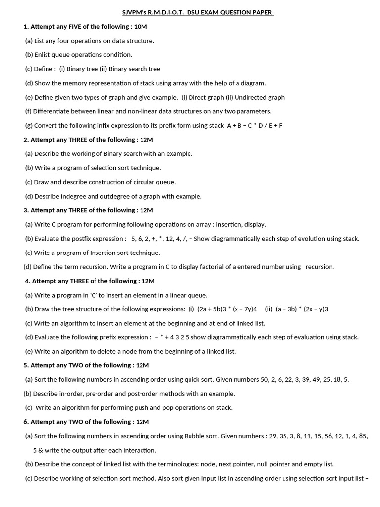 Dsu QP | PDF | Applied Mathematics | Algorithms