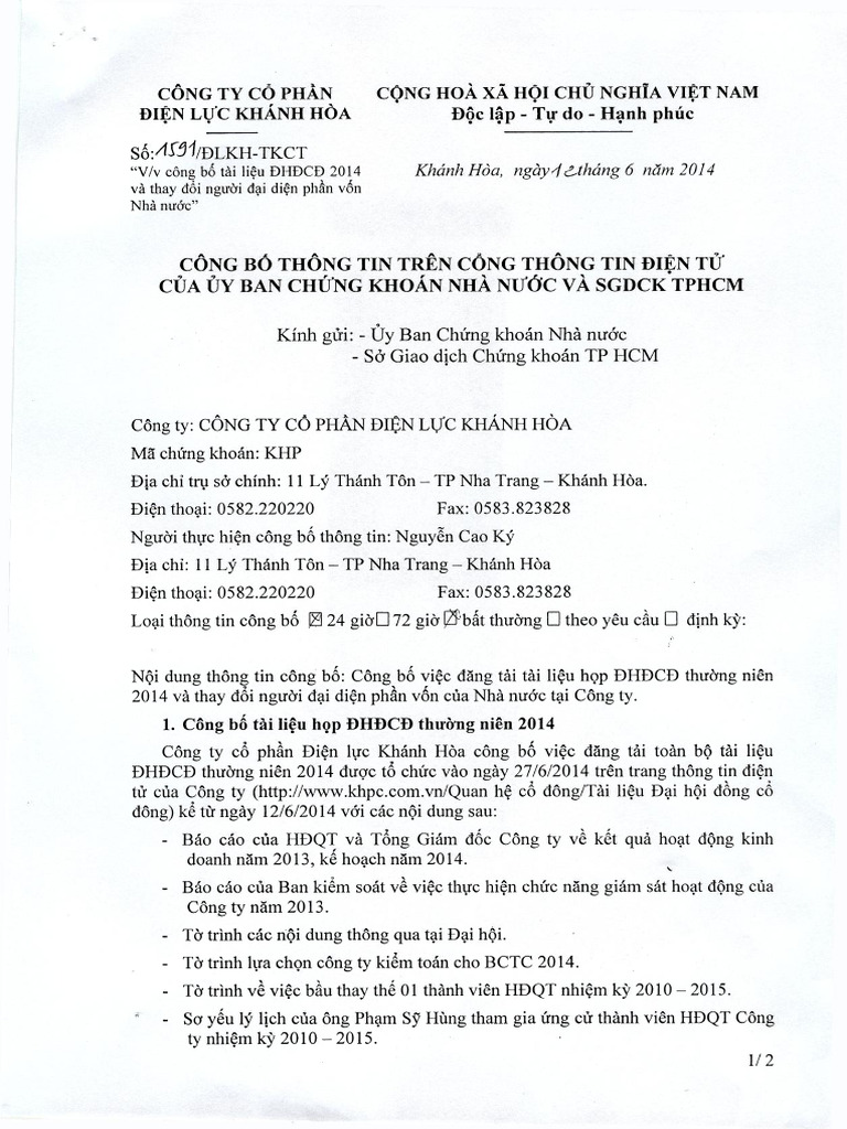 KHP Tailieu DHCD 2014 | PDF