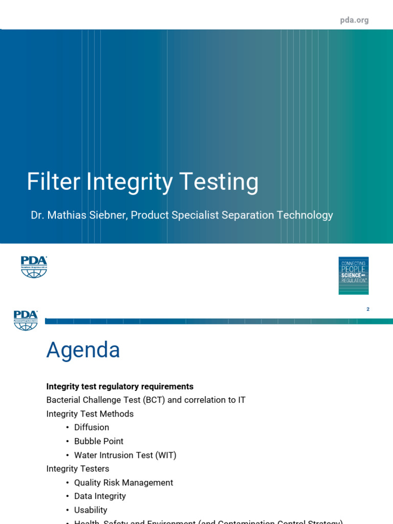 07_filter-integrity-testing_day_3 | PDF | Wetting | Filtration