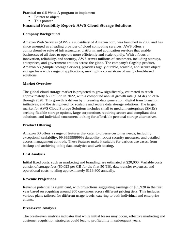 pr 16 oop | PDF | Amazon Web Services | Cloud Computing