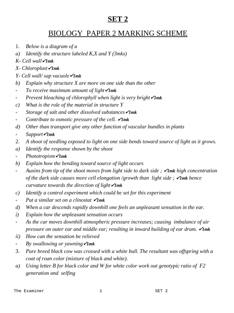 BIO P2 MS SET 2 | PDF | Genotype | Dominance (Genetics)