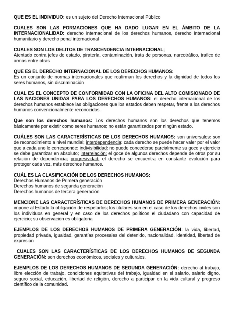 Que Es El Individuo | PDF | Derechos humanos | Naciones Unidas