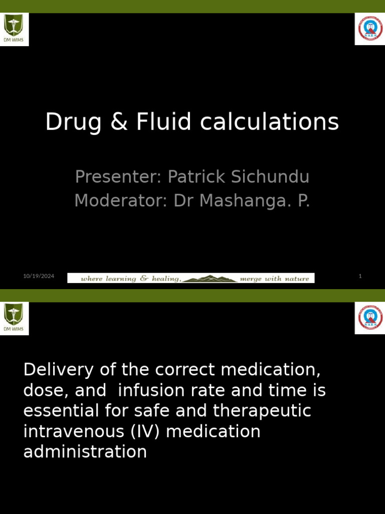 Presentation | PDF | Dose (Biochemistry) | Chemistry