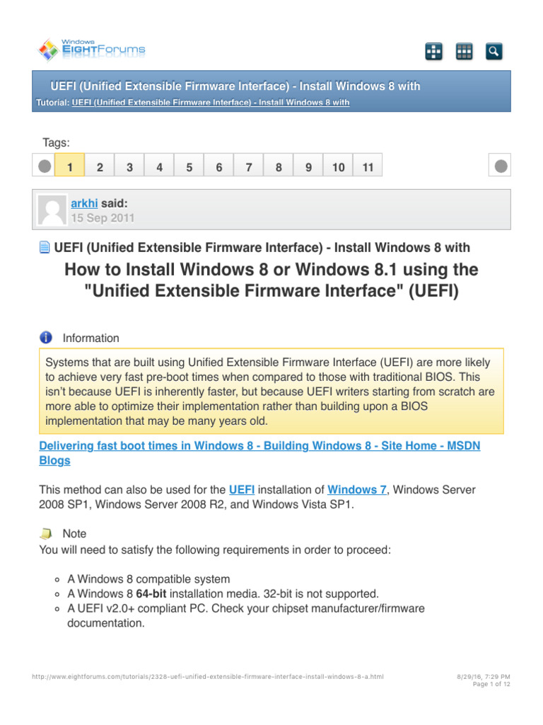 Windows 8 Forums | PDF | Booting | Windows 8