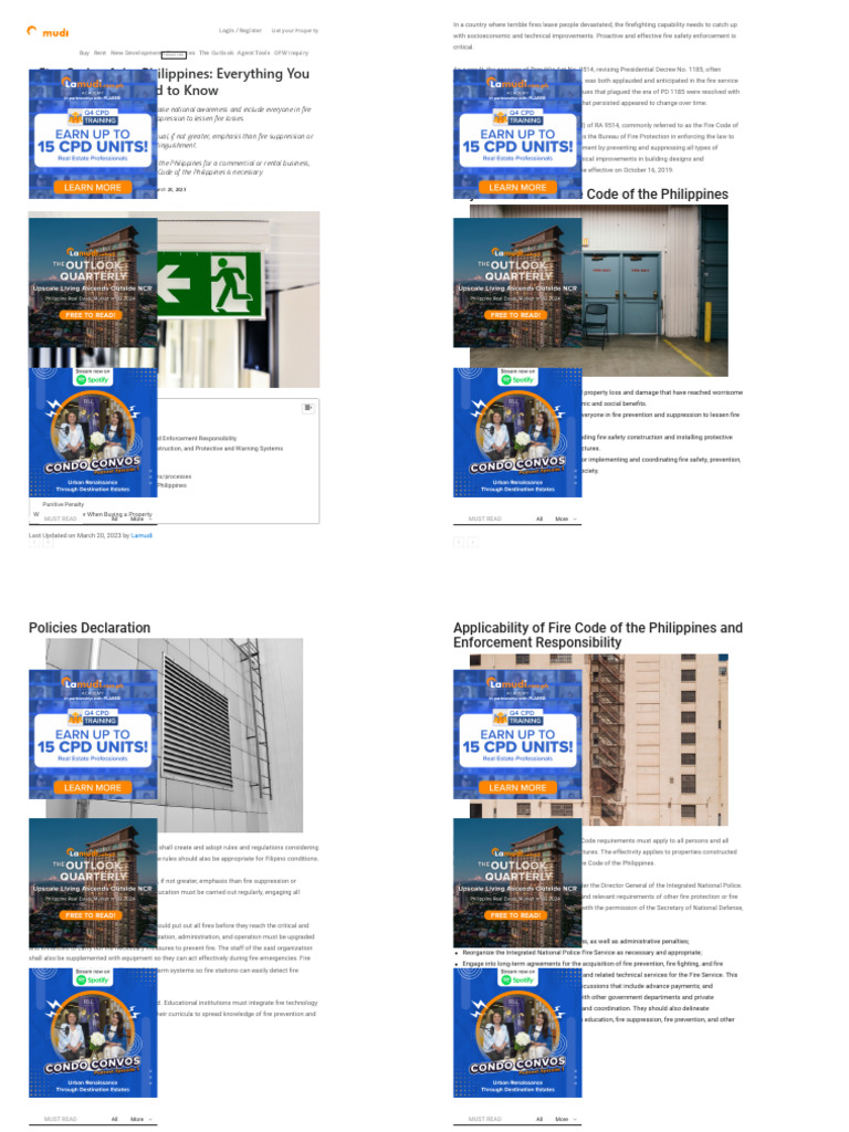 Overview of the Fire Code of the Philippines | PDF | Fire Safety ...