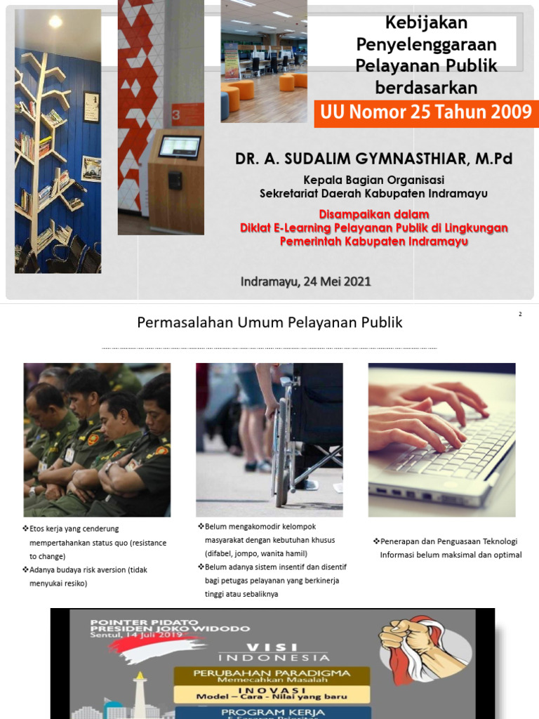 Kebijakan Umum Pelayanan Publik - Diklat E-Learning | PDF