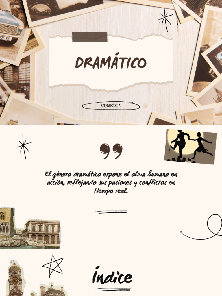 Características del Género Dramático | PDF | Comedia | Teatro
