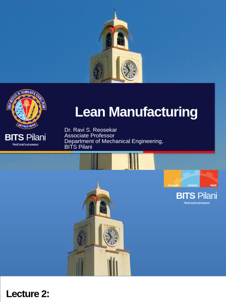 Lecture 2 - Lean Manufacturing | PDF | Lean Manufacturing | Human ...