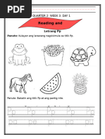 Letrang FF Kindergarten Worksheets | PDF