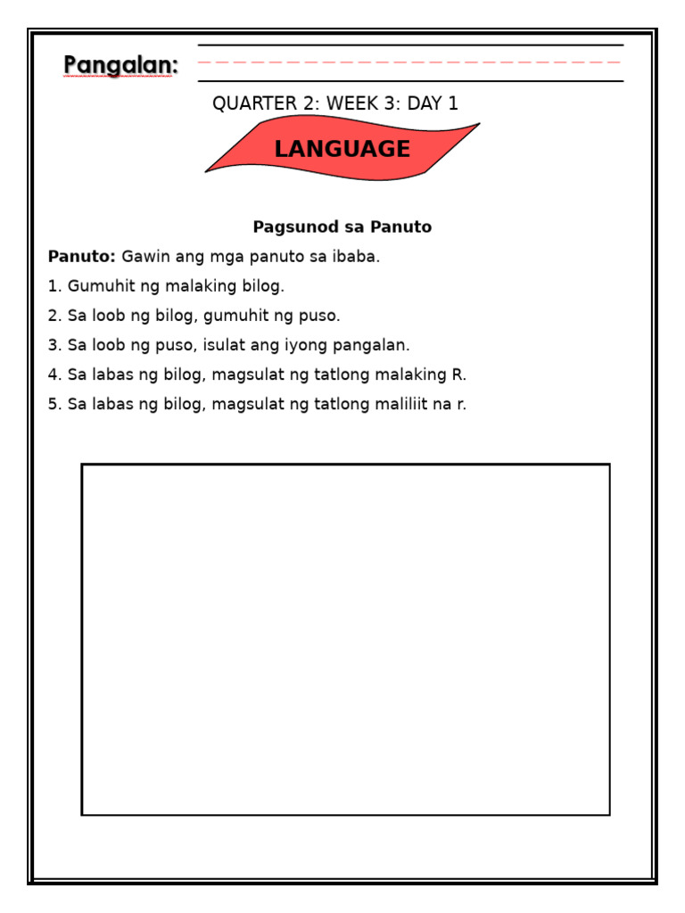 Worksheet Language Q2 Week3 | PDF