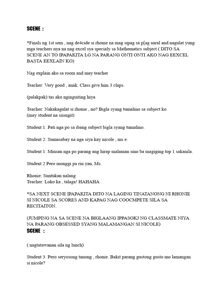 Film Script | PDF