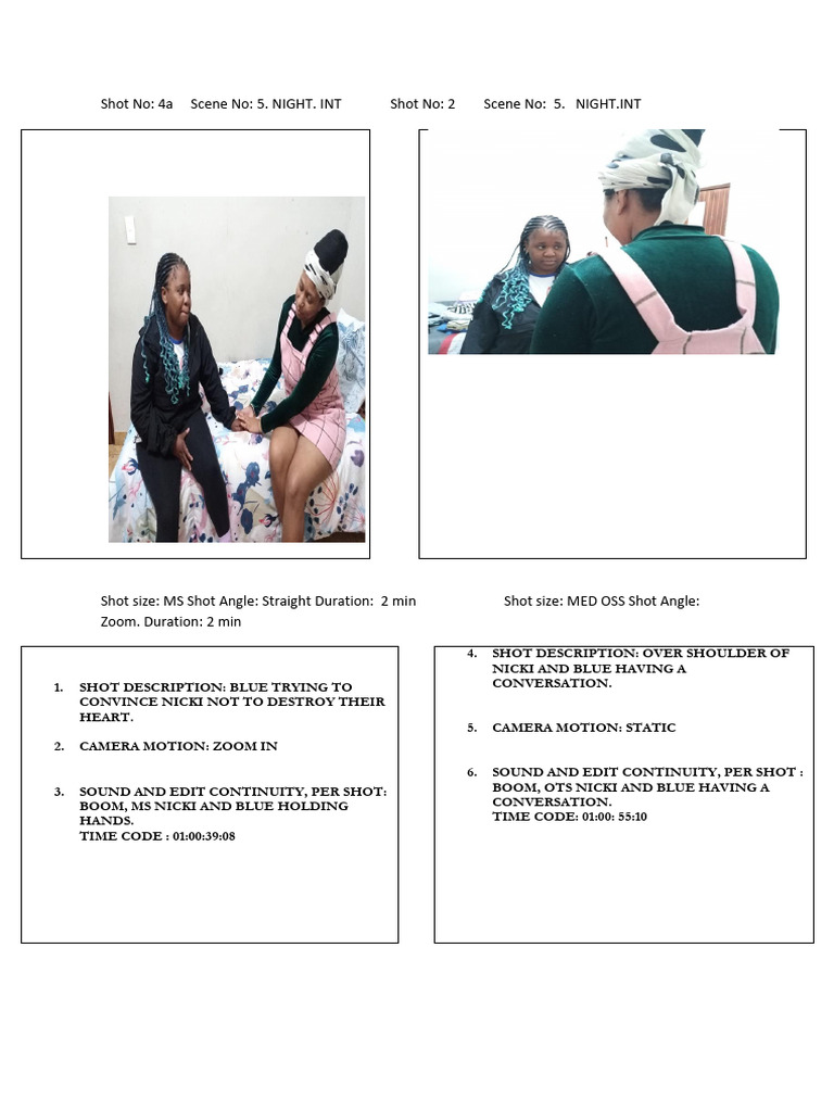 Production Number 2, Storyboard Draft 1 | PDF