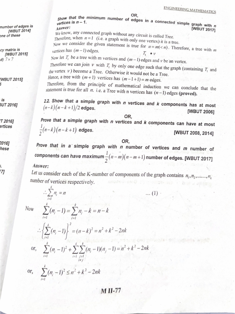 Graph Theory Solved Example Part 1 | PDF