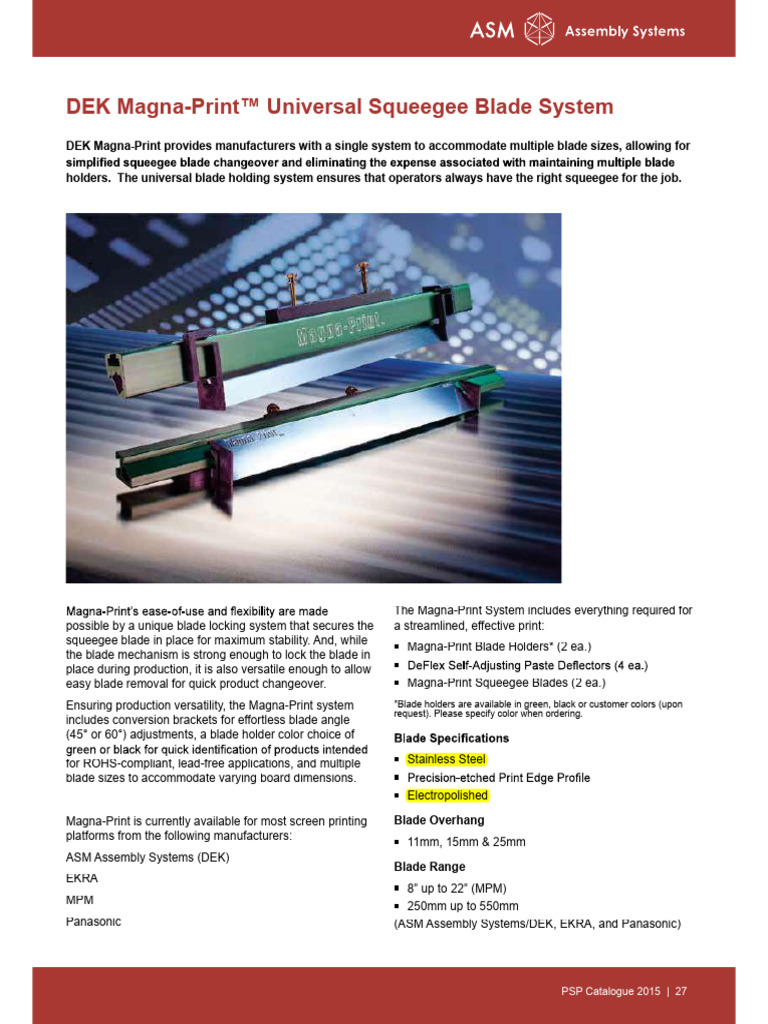 Squeegee Blade Detail-1 | PDF
