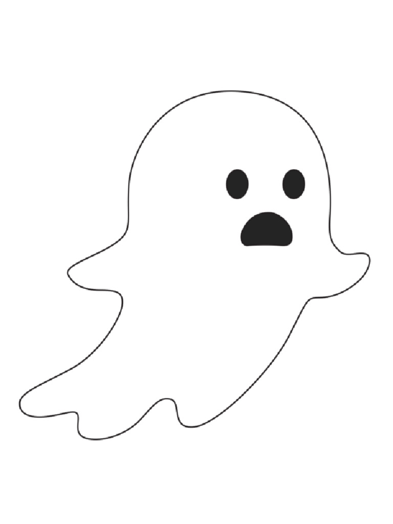 Free Printable in Motion Ghost Template | PDF