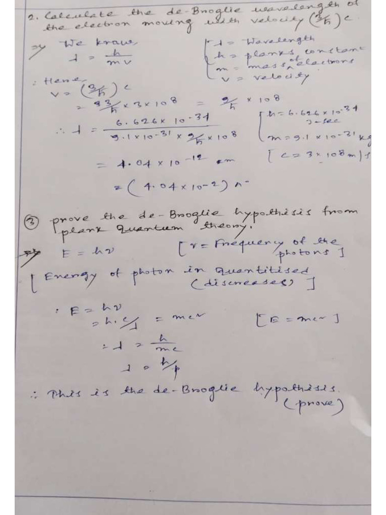 Assignment On Quantum Theory | PDF