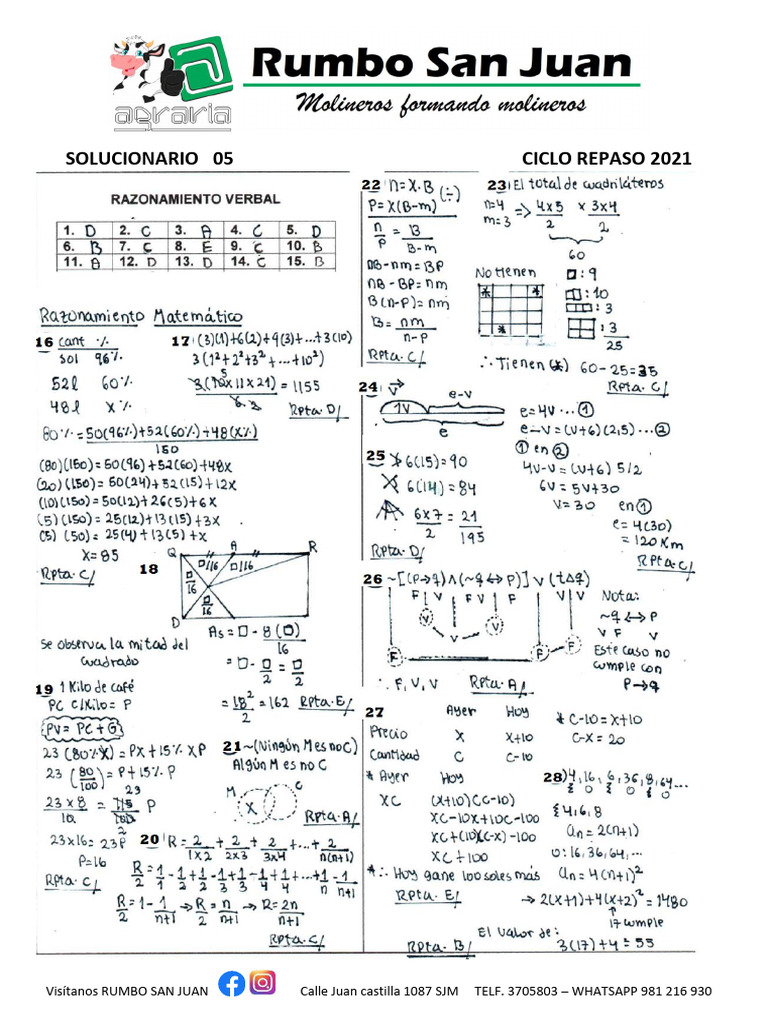 SOL 5 REPASO 2021 | PDF