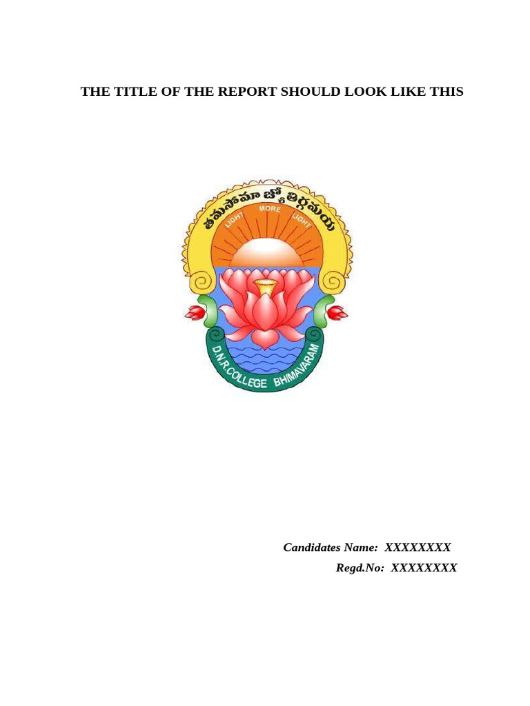 M.C.A - Project FrontPages | PDF | Postgraduate Education | Educational ...