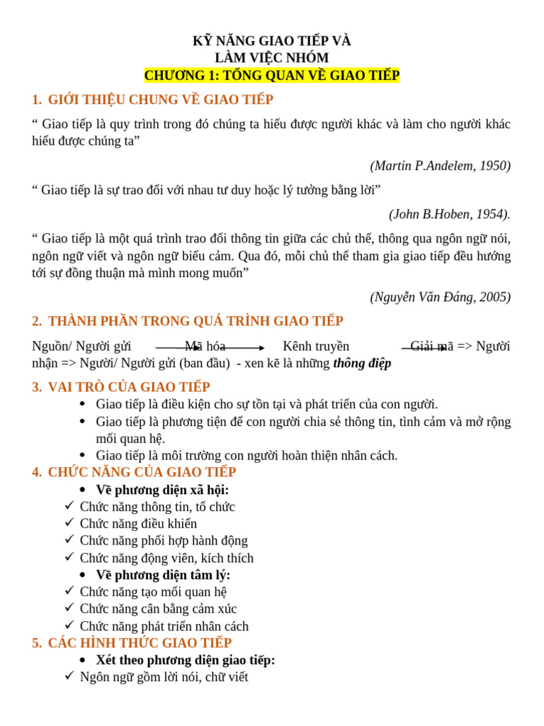 LÝ THUYẾT KNGT | PDF