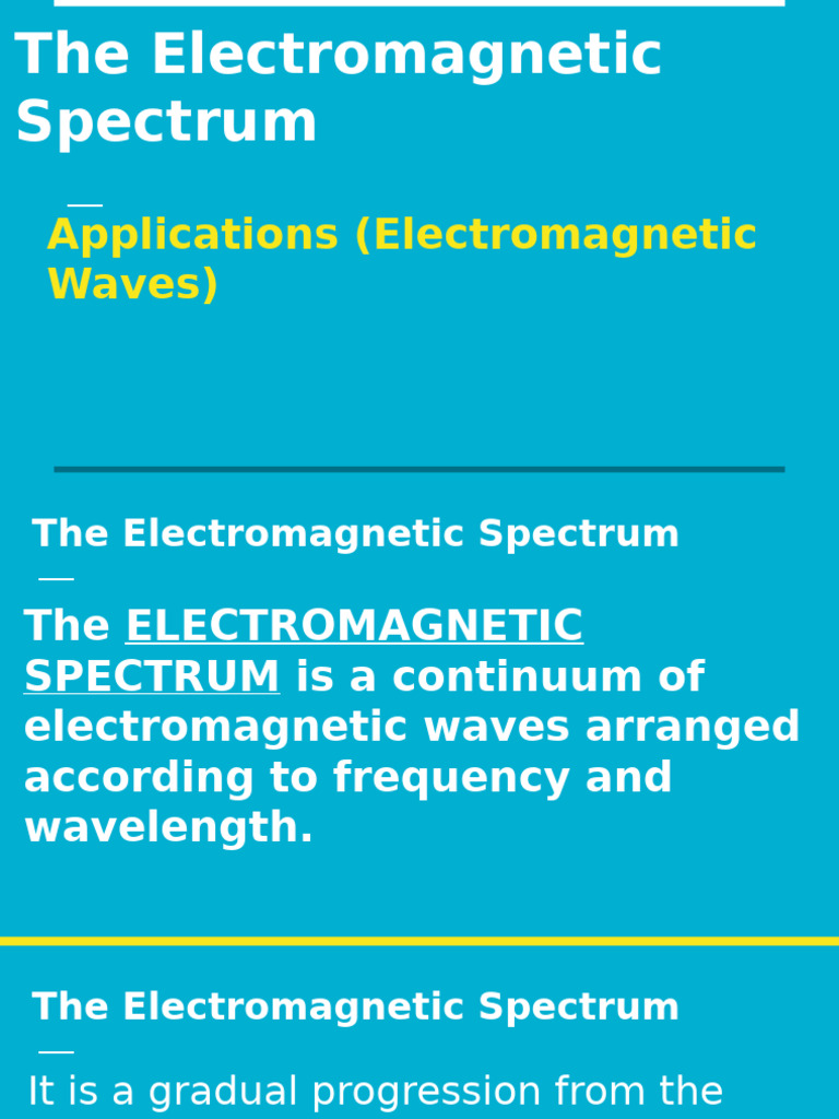 G10 FME ApplicationsEMWaves | PDF | Electromagnetic Spectrum ...