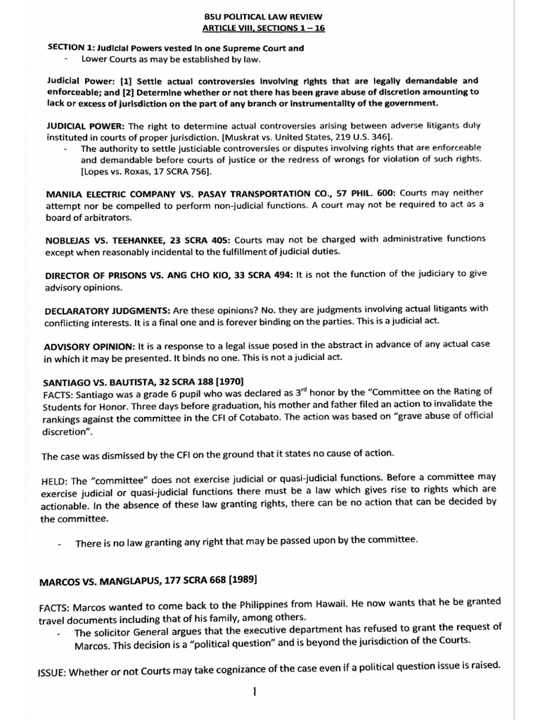 Consti Law Review 5 | PDF