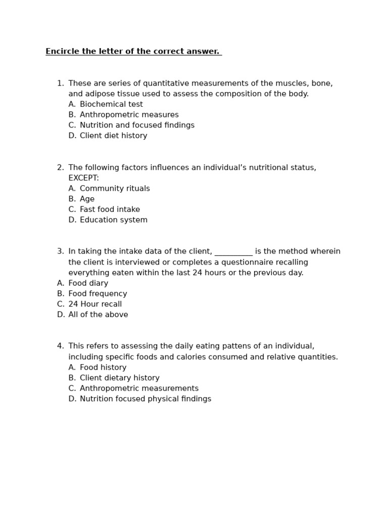 Adime Nutrition Reviewer | PDF | Nutrition | Diet & Nutrition