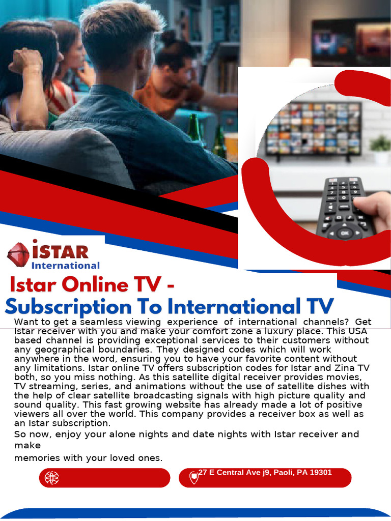 Istar Online TV - Subscription To International TV | PDF