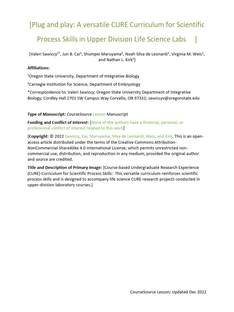 Manuscript Final Copy For PrePrint | PDF | Statistics | Curriculum