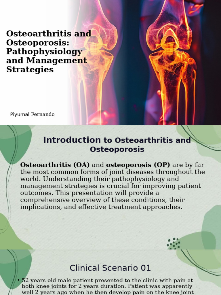 Osteoarthritis and Osteoporosis Management Guide | PDF | Osteoarthritis ...
