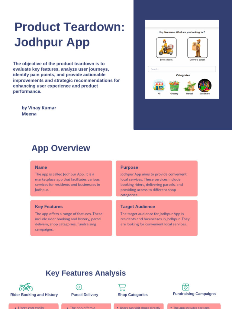 Product Teardown JodhpurApp | PDF | Mobile App | Fundraising