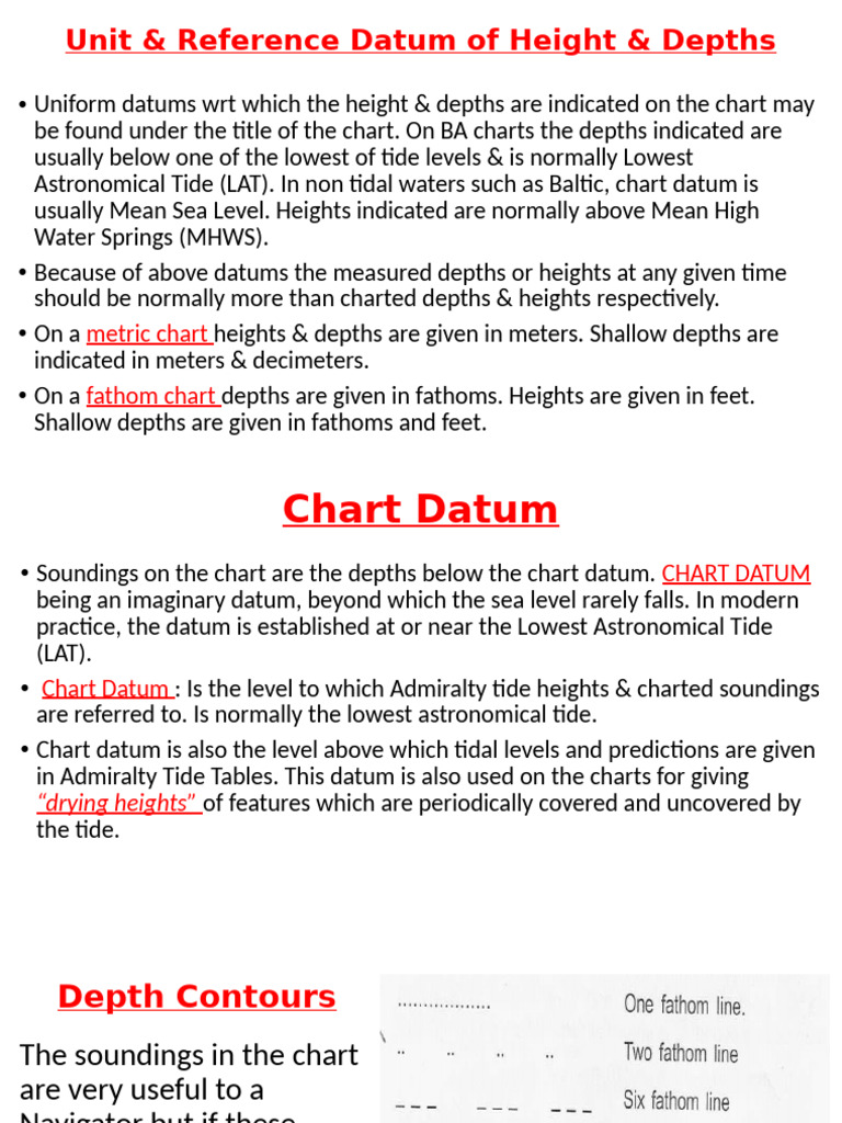 2.1 Chart Datum-1 | PDF | Physical Oceanography | Navigation
