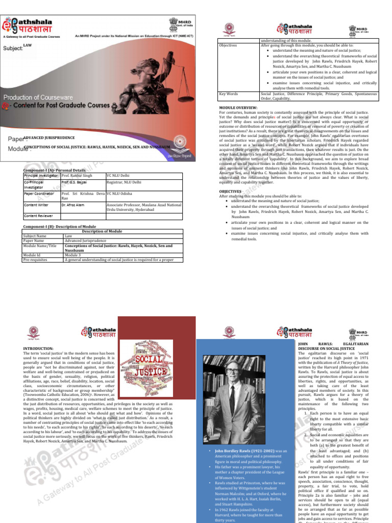 LLM Legal Theory Notes | PDF | Social Justice | Justice