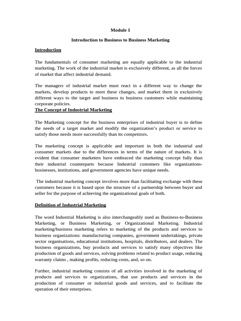 B2B Module 1 | PDF | Demand | Elasticity (Economics)